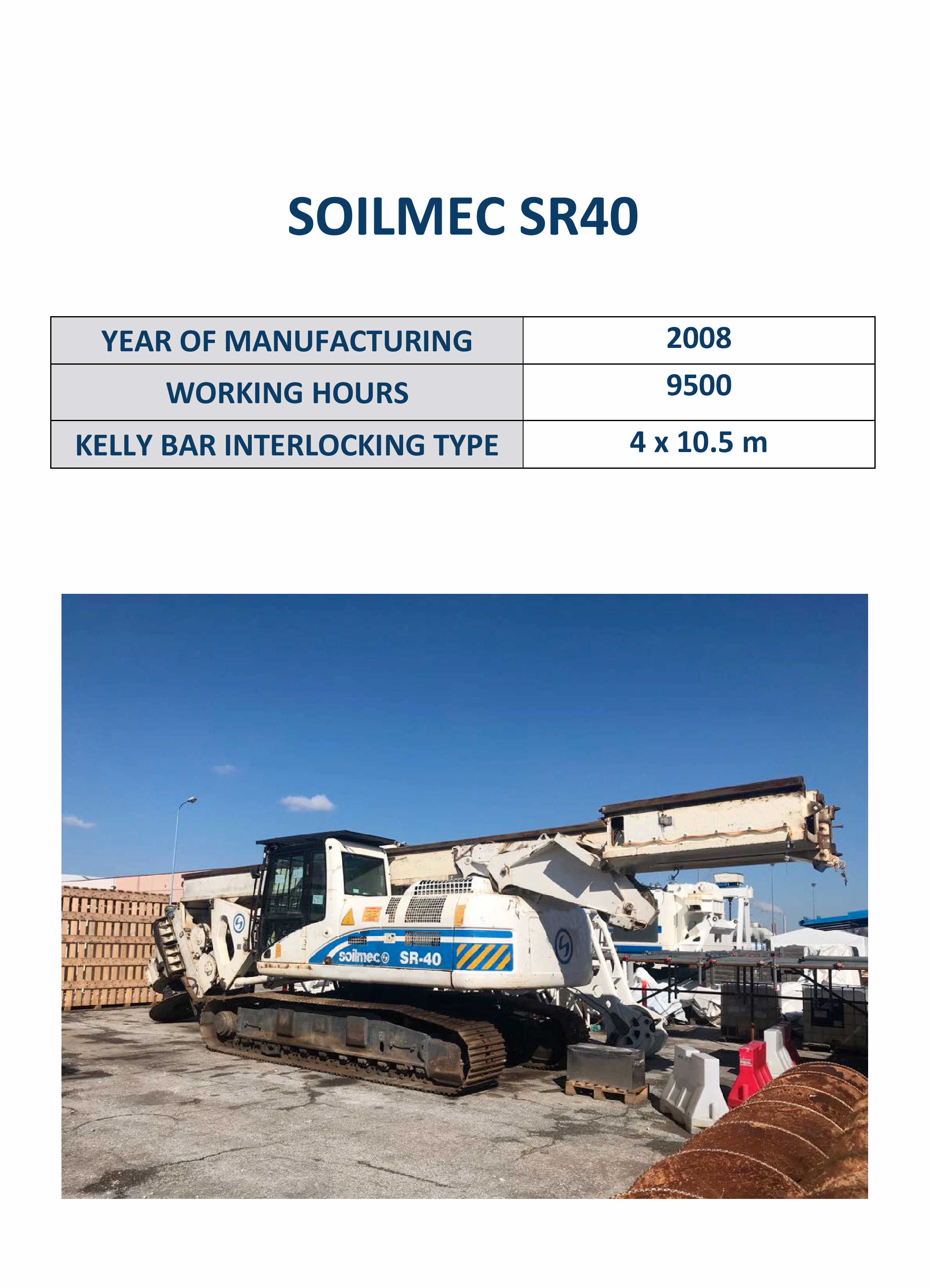 Soilmec SR40 - DRILLING MINING CONCEPTS